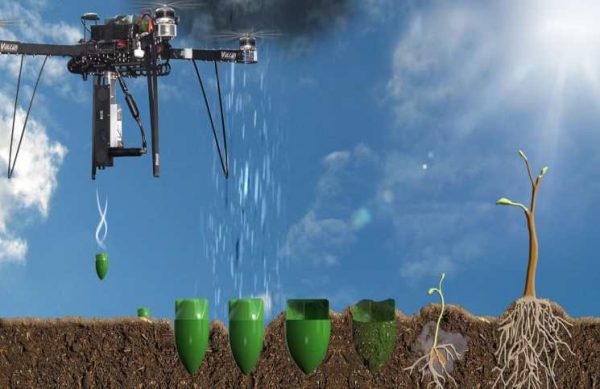 Tree planting drone Restore Environmental Rights | Horn Necklace